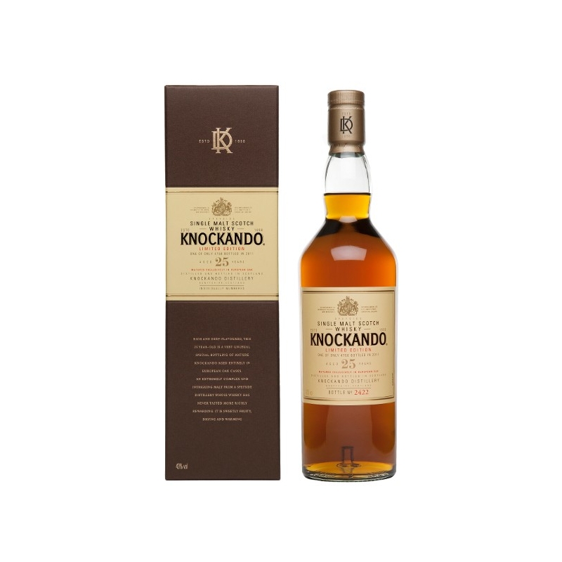 Knockando 25 ans - whisky écossais - caviste - Paris