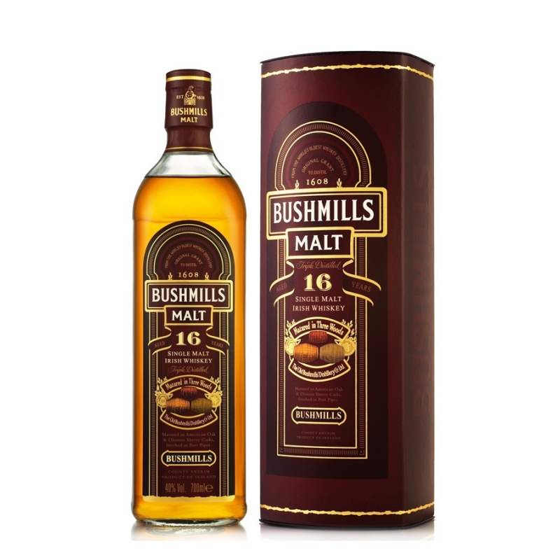 Bushmill Malt 16 ans - whisky irelandais - caviste - Paris