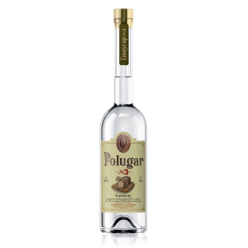 Polugar N°3 Caraway - vodka polonaise - caviste - Paris
