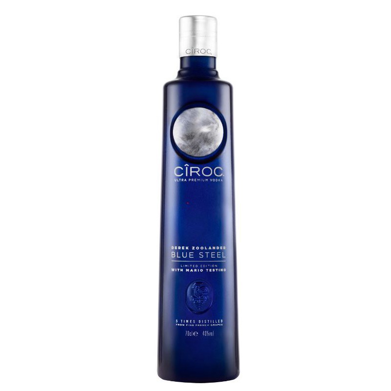 Ciroc Zoolander blue steel - vodka française - Les Caves Du Roy