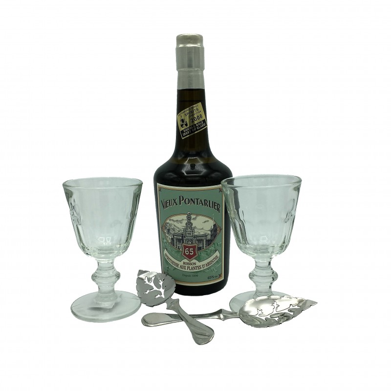 kit premium dégustation absinthe - Les Caves Du Roy - caviste - Paris