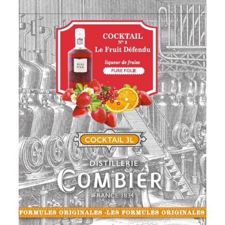 Cocktail BIB 3 litres - Combier - Liqueur Pure Folie - Les Caves Du Roy